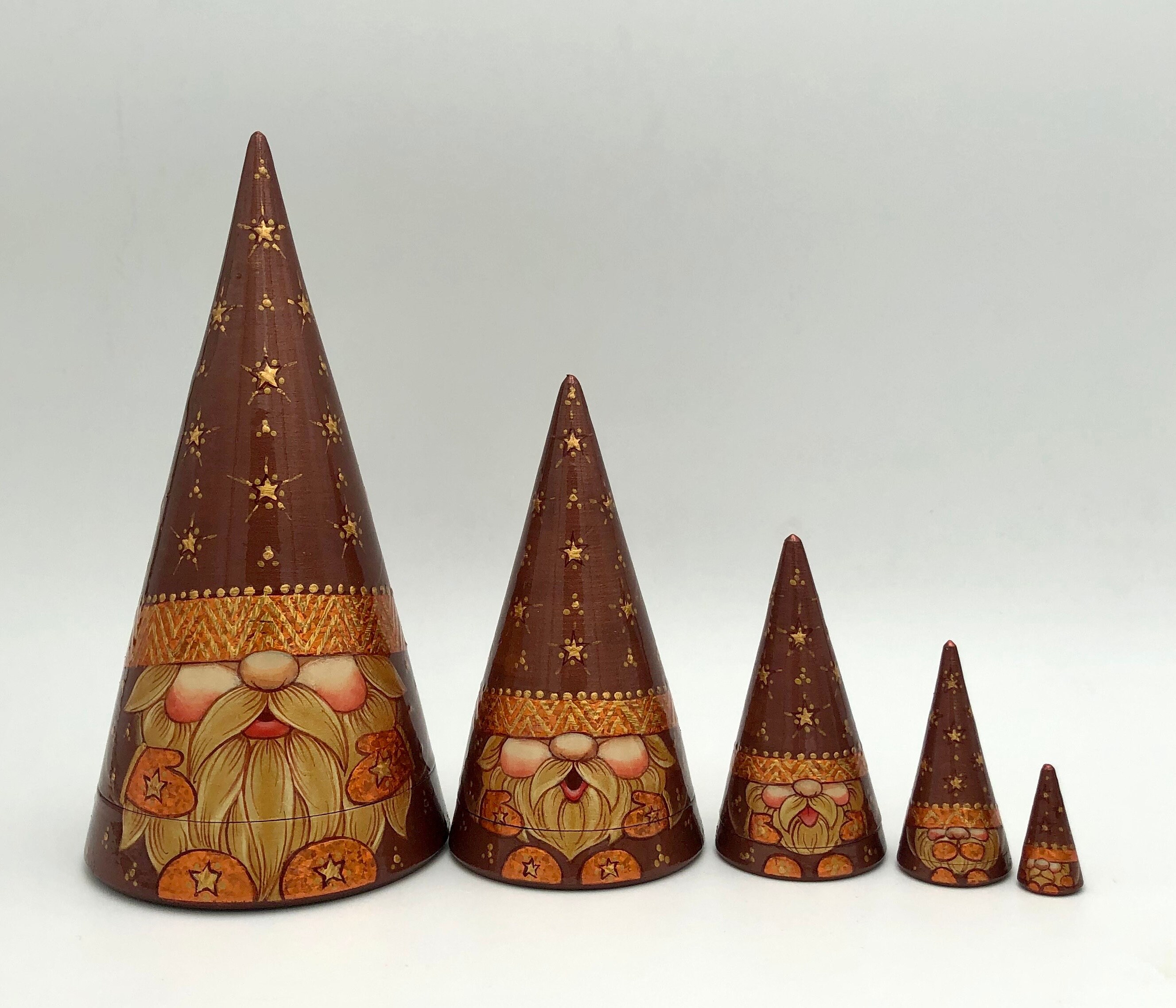 Christmas Gnomes Nesting Dolls, Christmas Style Stacking Dolls ...