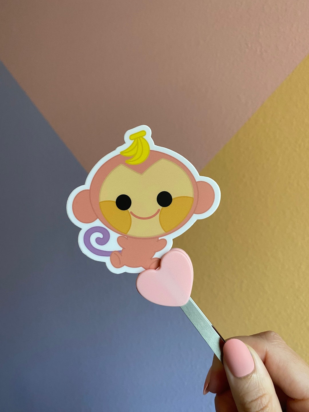 Chi Chai Monchan Sanrio Kawaii Monkey Vinyl Sticker - Etsy