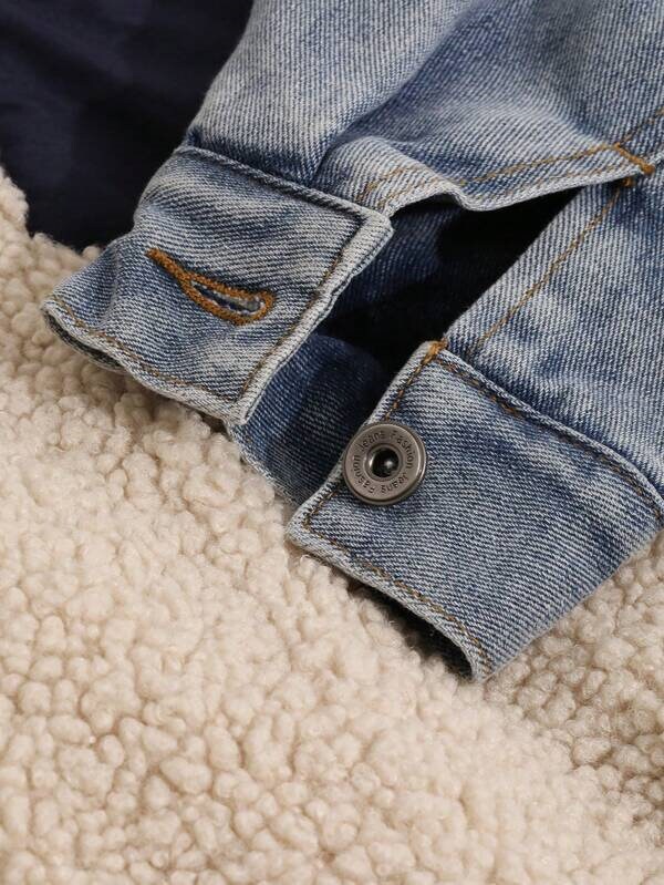 Chic Teddy Bliss: Drawstring Elegance With Denim Drama - Etsy