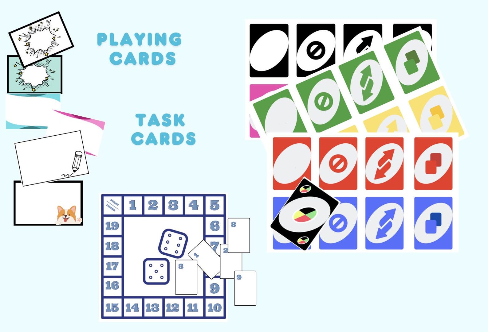 Editable Board Game Template: Fun ESL Classroom Activity (digital ...