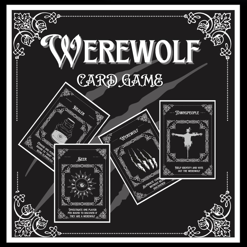 Halloween Mafia Cards - Etsy