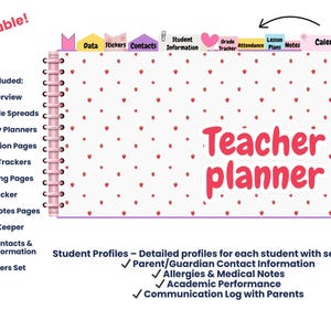 Editable Teacher Planner 2025-2026 | Digital & Printable | Google Doc ...