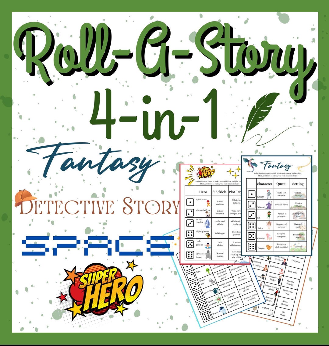 Roll a Story 4-in-1 | 4 Different Themes | Creative Writing Activity L ...