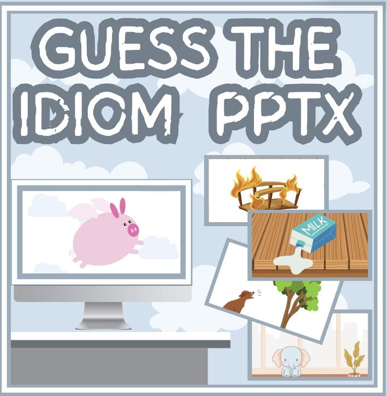 Name the Idiom PPTX | Guess the Idiom Powerpoint Game | the Figurative Language - Etsy