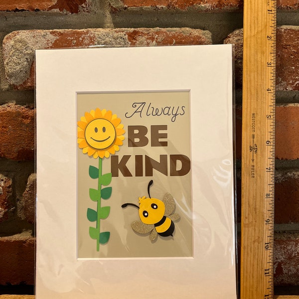 Be Kind Wall Art - Etsy