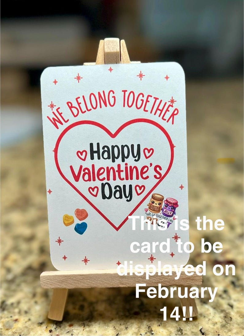 Valentine's COUNTDOWN CALENDAR Puns W/easel 14 DAYS of Fun - Etsy