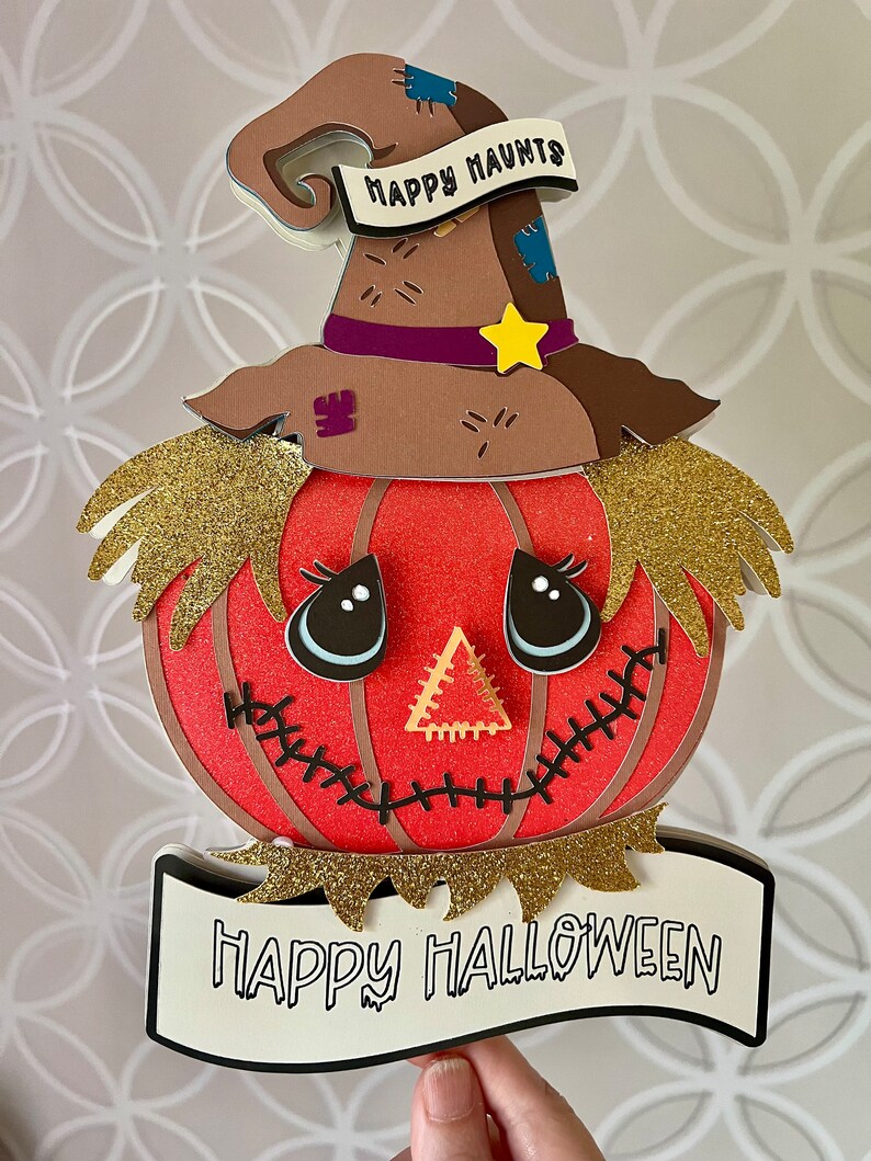 SCARECROW Pumpkin Cake TOPPER, Halloween Party, Little Pumpkin Themed ...