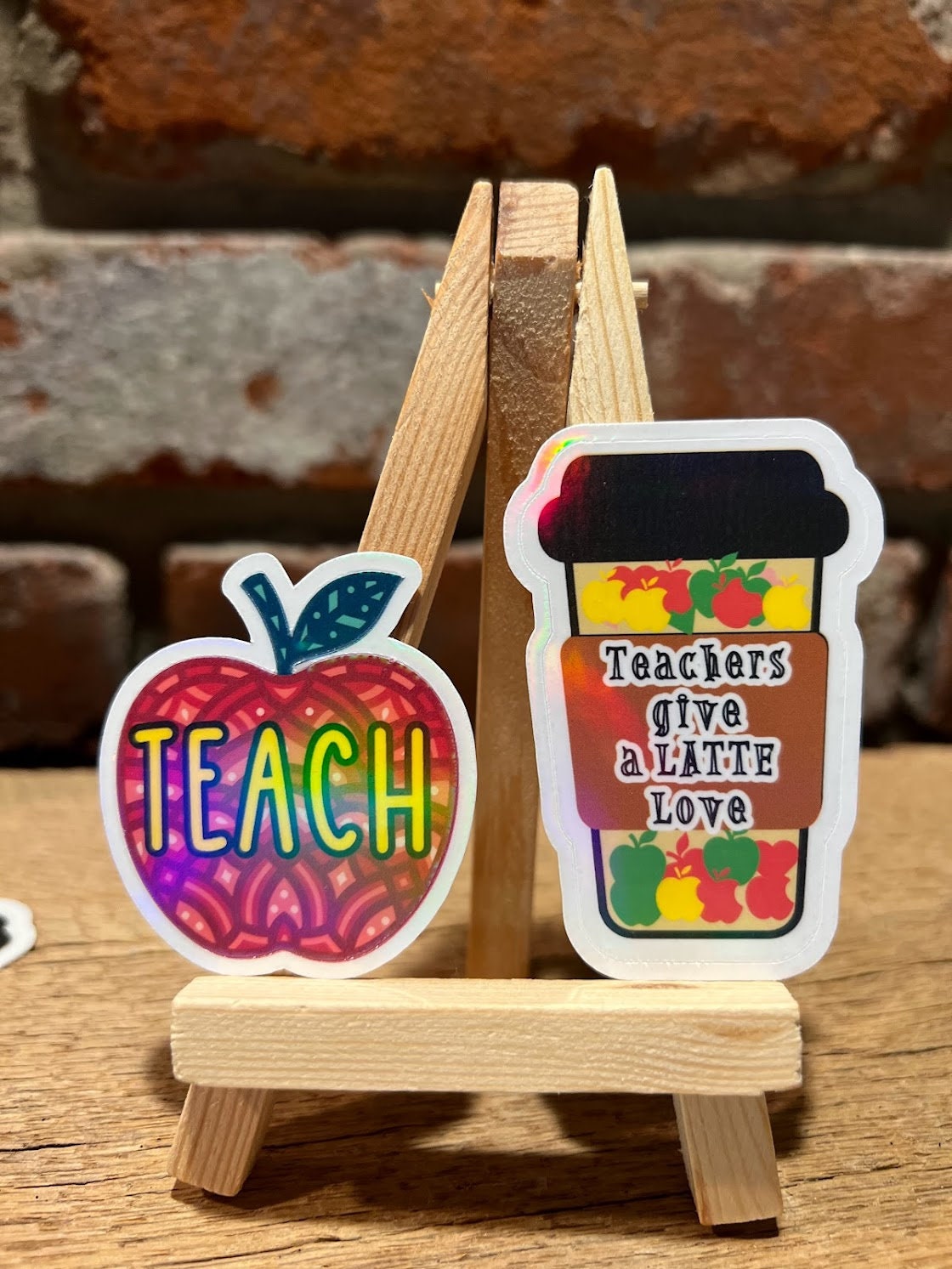 TEACHER STICKER Set 4 Selected Die-cut Holographic - Etsy