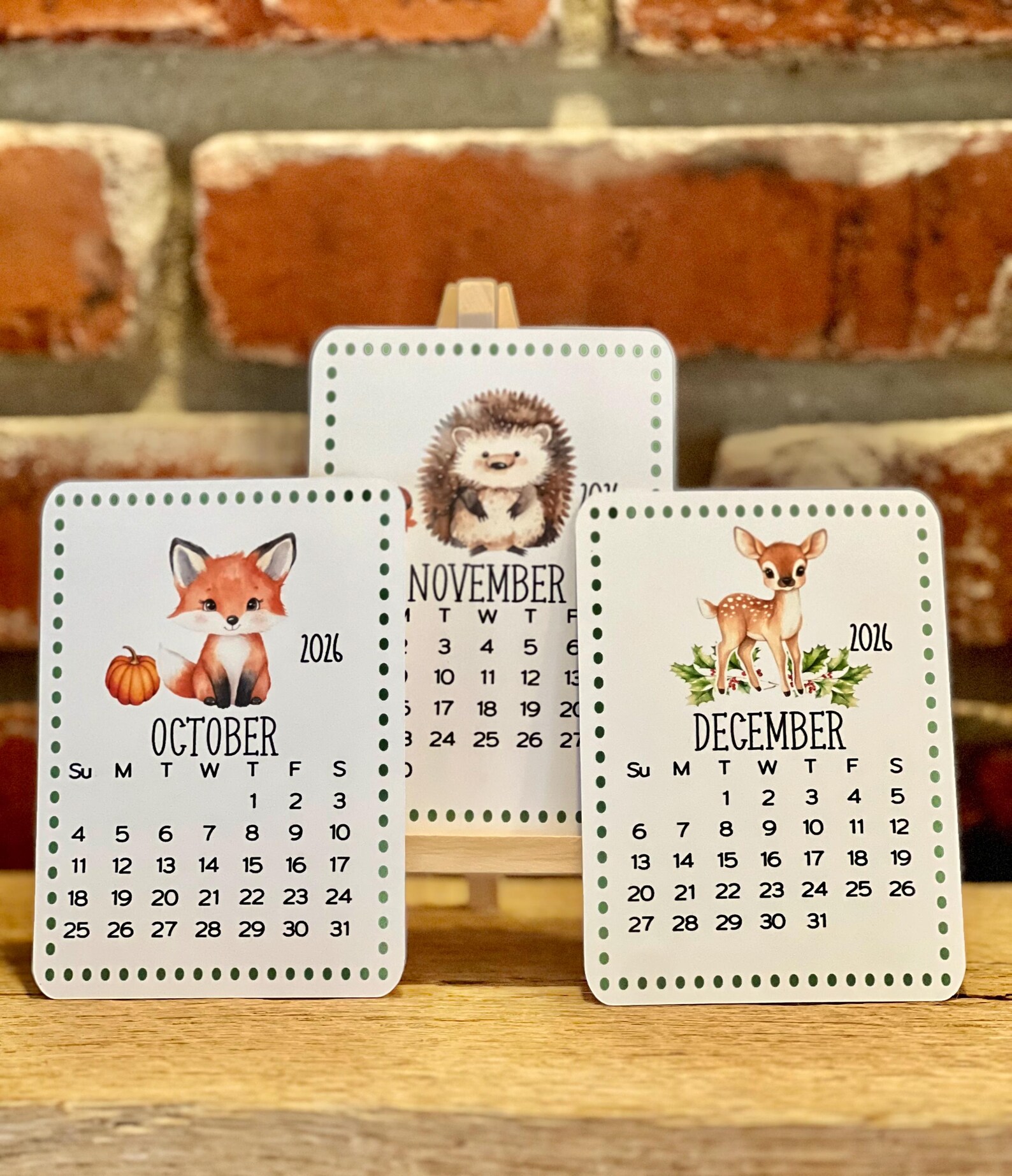 2026 Cutie ANIMALS Mini Desk Calendar: 3.25x4.5 Inches - Etsy