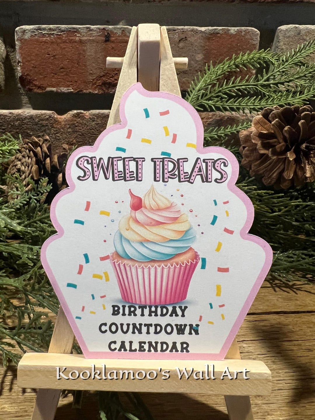 Sweets Shop BIRTHDAY COUNTDOWN CALENDAR Sweet Treats Personalizable ...