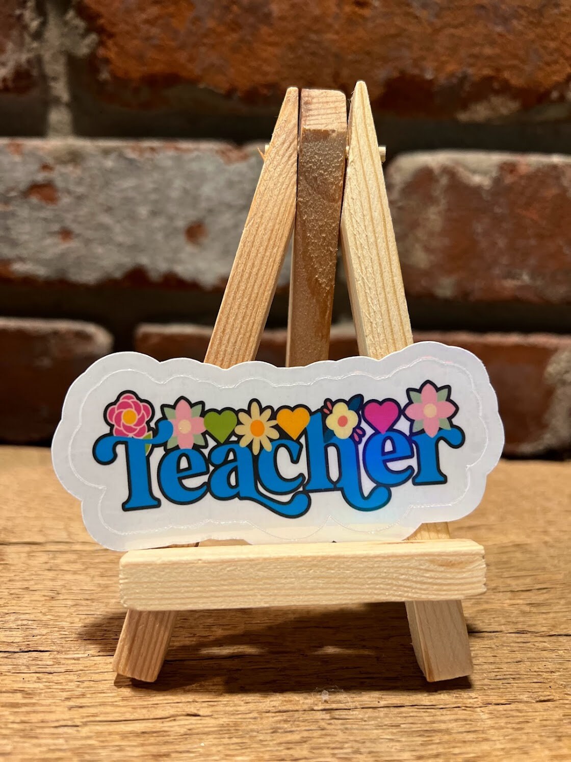 TEACHER STICKER Set 4 Selected Die-cut Holographic - Etsy