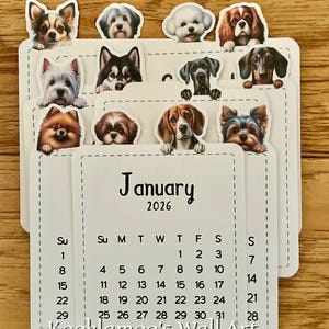 Cute Cutouts Mini Desk Calendars 2026: Whimsical Animals, Flowers, Dogs ...