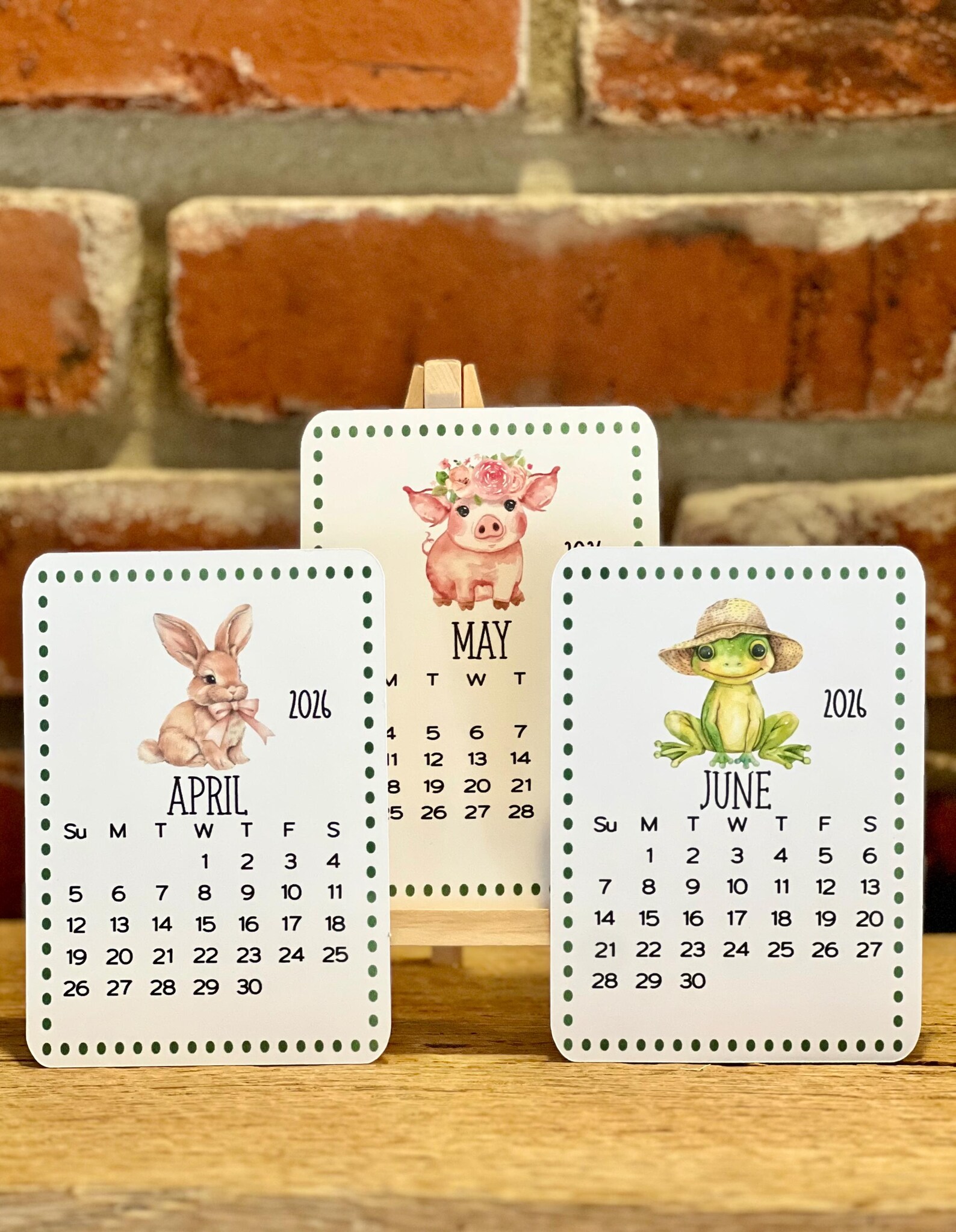 2026 Cutie ANIMALS Mini Desk Calendar: 3.25x4.5 Inches - Etsy