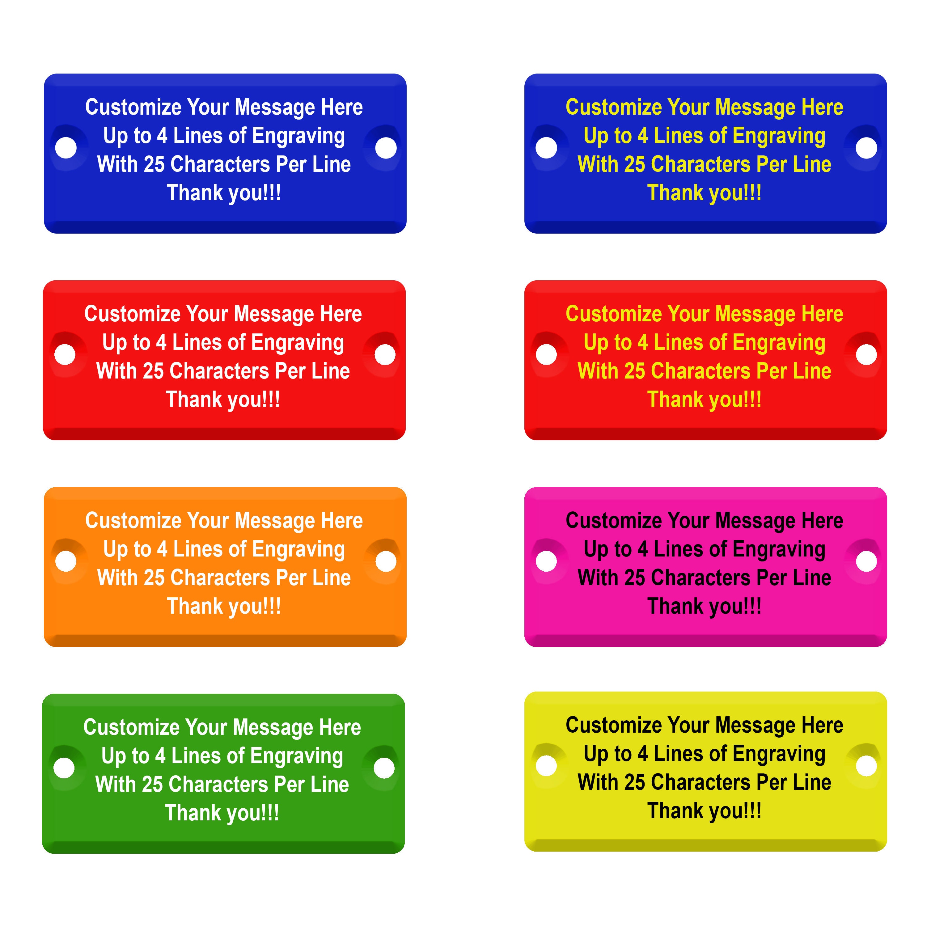 Medical Alert ID Shoe Tags Acrylic, Durable, Silent & Colorful Perfect ...