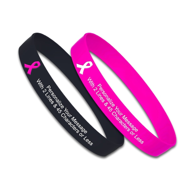 Breast Cancer Custom Bracelets - Etsy