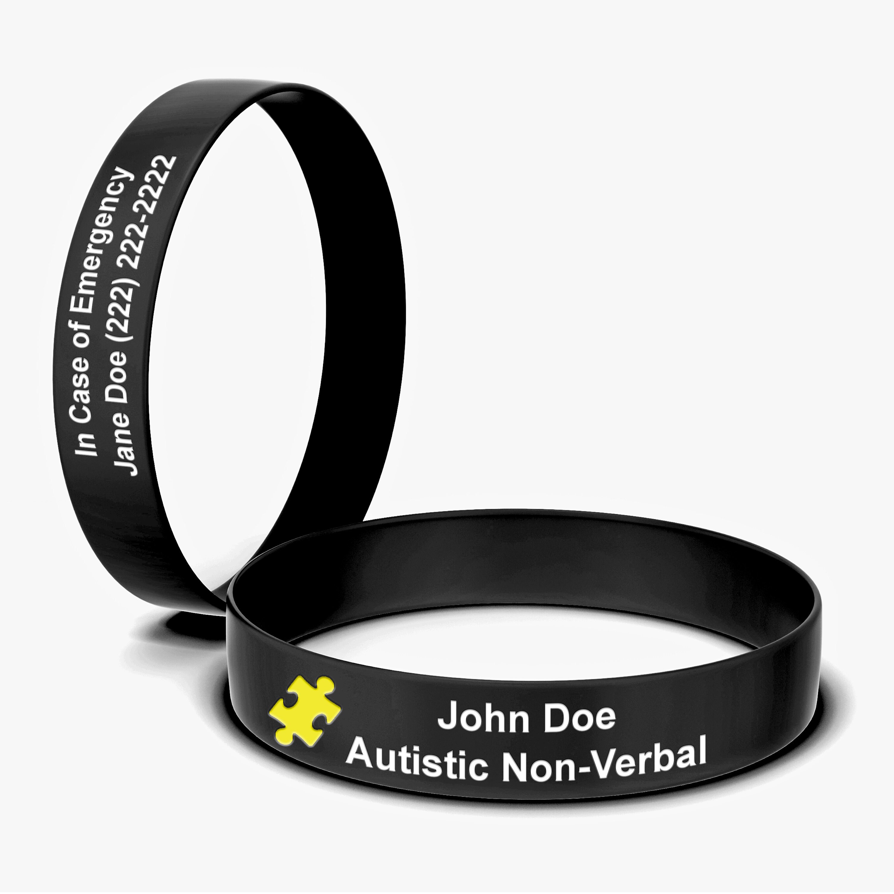 Handcrafted Autism Medical Bracelet With Puzzle Piece Unique - Etsy