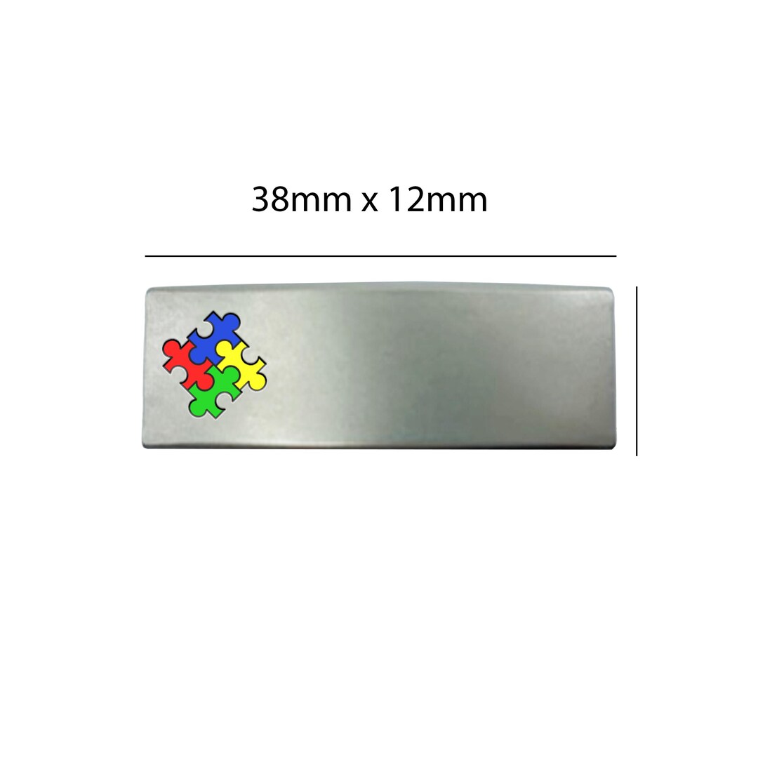 Autism Replacement Plate 38mm X 12mm - Etsy