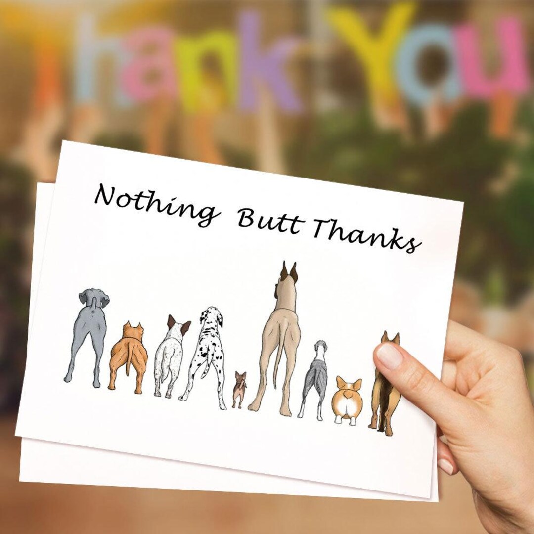 Hilarious Dog Thank You Card for Graduation and Unique Gifts Pet Thank ...