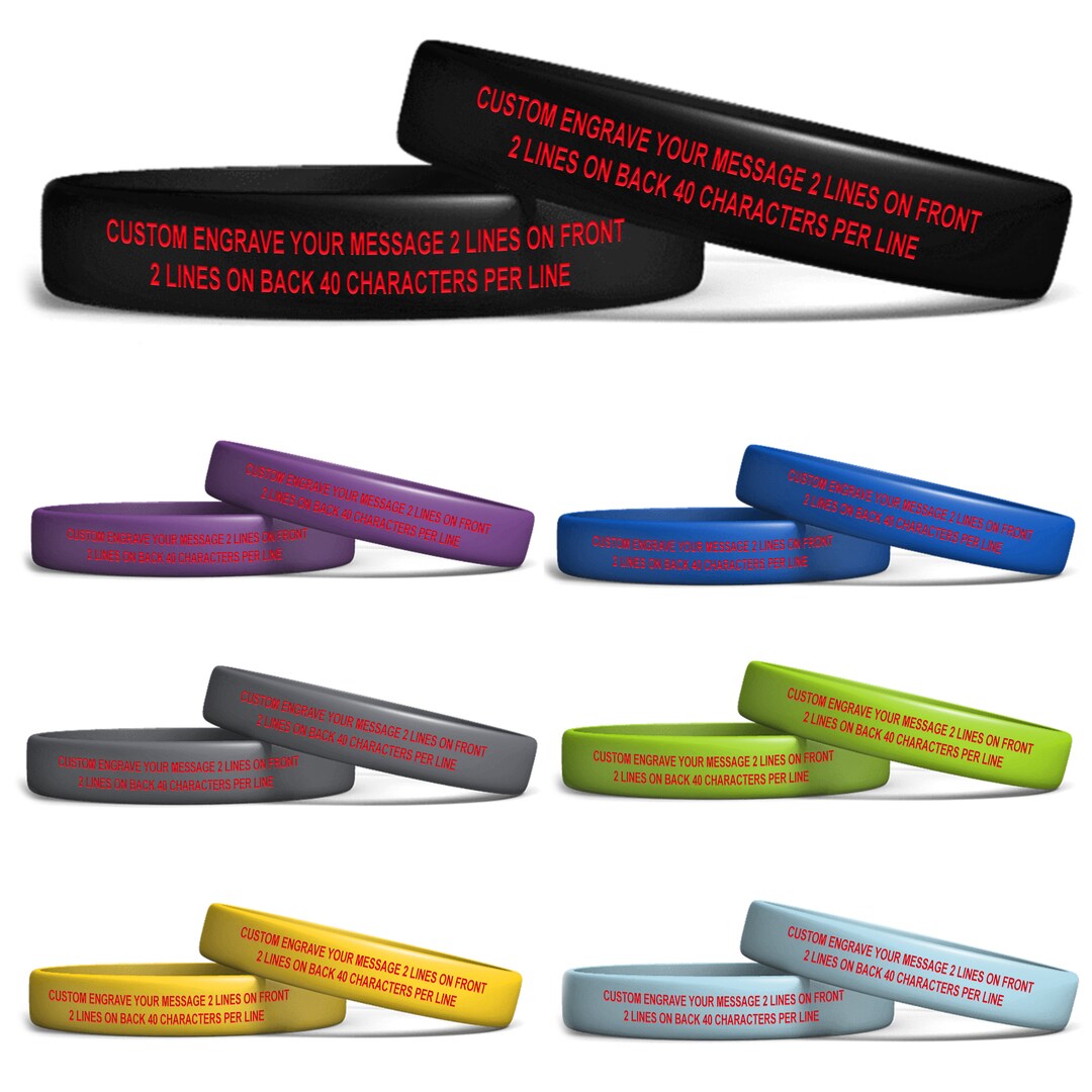 Emergency Alert ID Bracelet - ID Wristbands - Customized Bands ...