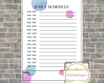 Printable A4 PDF Daily Checklist - Etsy UK