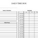 Daily Time Box Template - Etsy