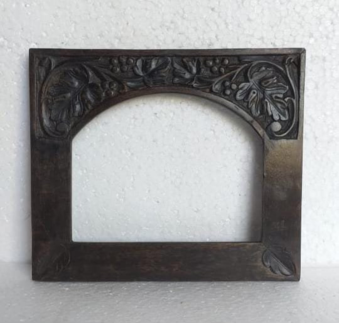 Made and Carved Unique Design Photo Frame Vintage Style Photo - Etsy