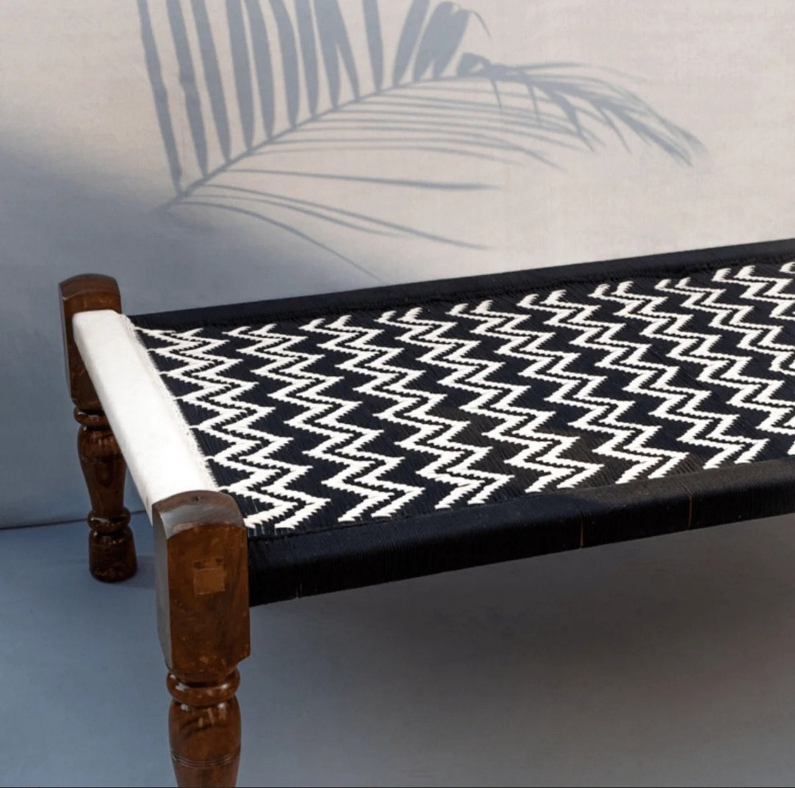 Wooden Indian Desi Rajasthani Khat, Solid Wood Charpai,handmade Khat ...