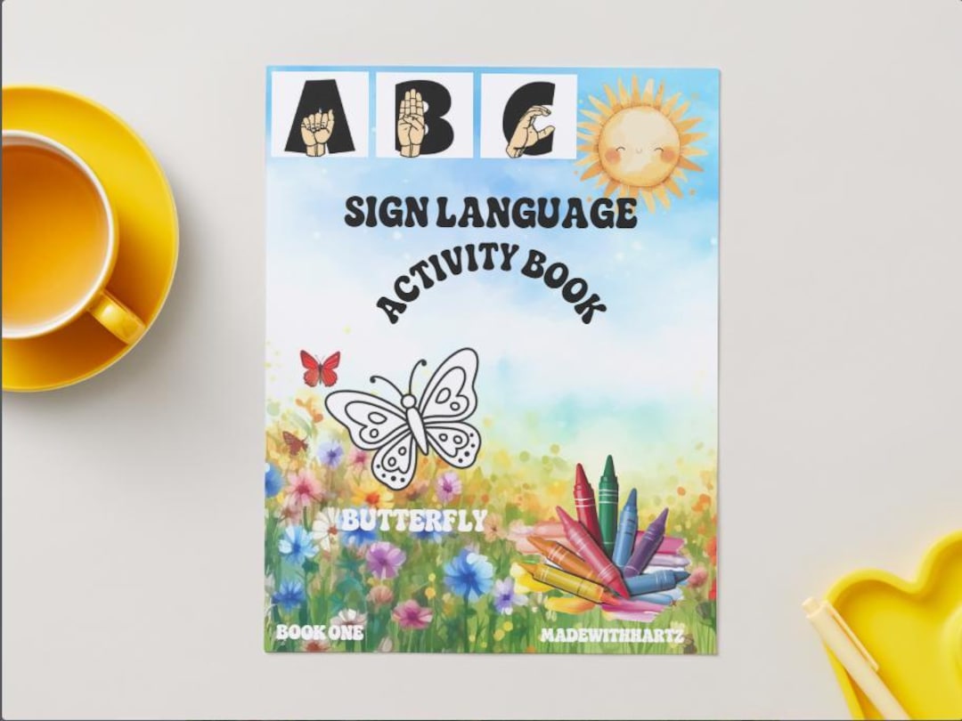 ASL Activity Book: Book 1 - Etsy