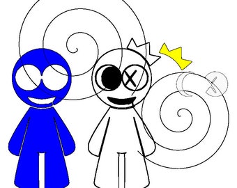 Rainbow Friends Blue SVG - Etsy