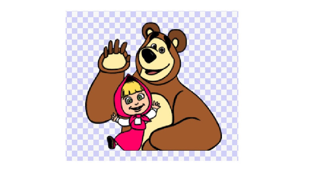 Buy Masha and the Bear Svg File Online in India - Etsy