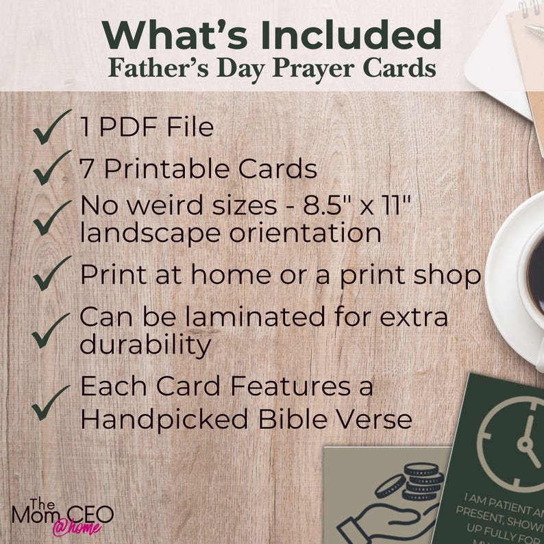 Father’s Day Prayer Cards – 7 Printable Prayers for Your Favorite Dad ...