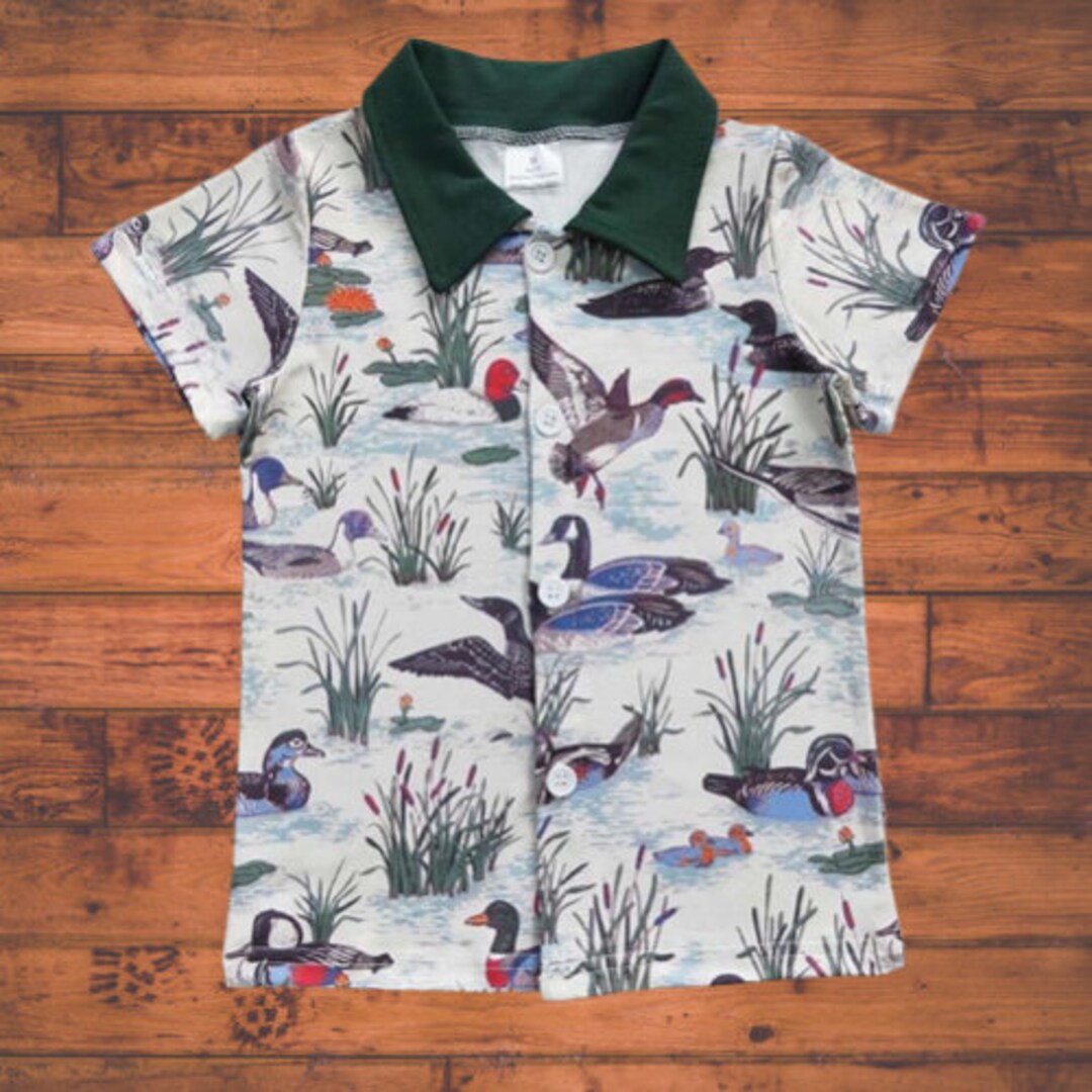 Duck Hunting Button up Top for Boys, Baby, Toddler, and Youth Boys - Etsy