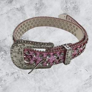 Pink Rhinestone Western Belt for Girls, Cowgirl Western Belts, Kids ...