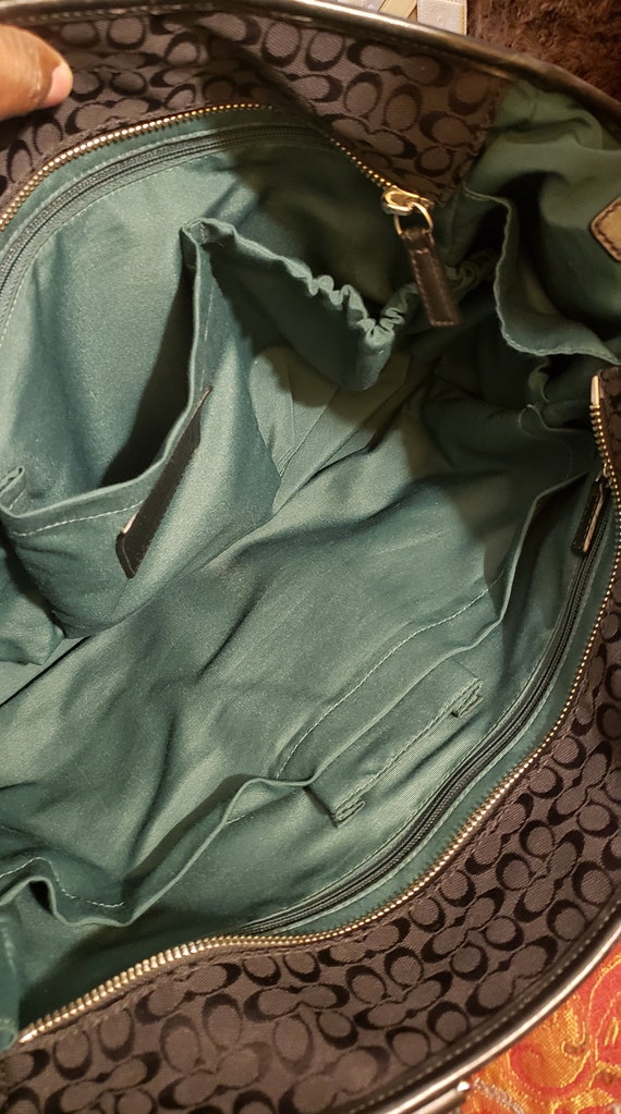 Coach F77156 Signature Black Tote Carry Bag - Gem