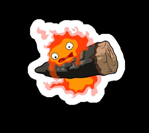 Calcifer Hanging Out Howl's Moving Castle Inspired - Etsy