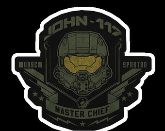 Master Chief Halo Sticker - Etsy