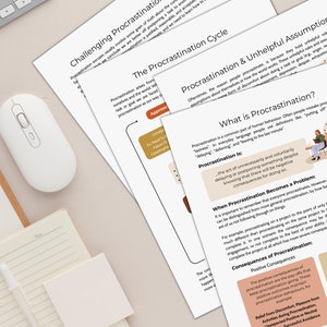 Procrastination Workbook: Psychoeducation & Habit Tracking (PDF ...