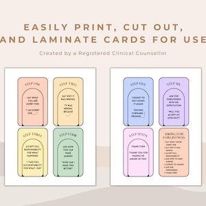 Apology Reference Cards: DBT Therapy Life Skills (digital Download) - Etsy