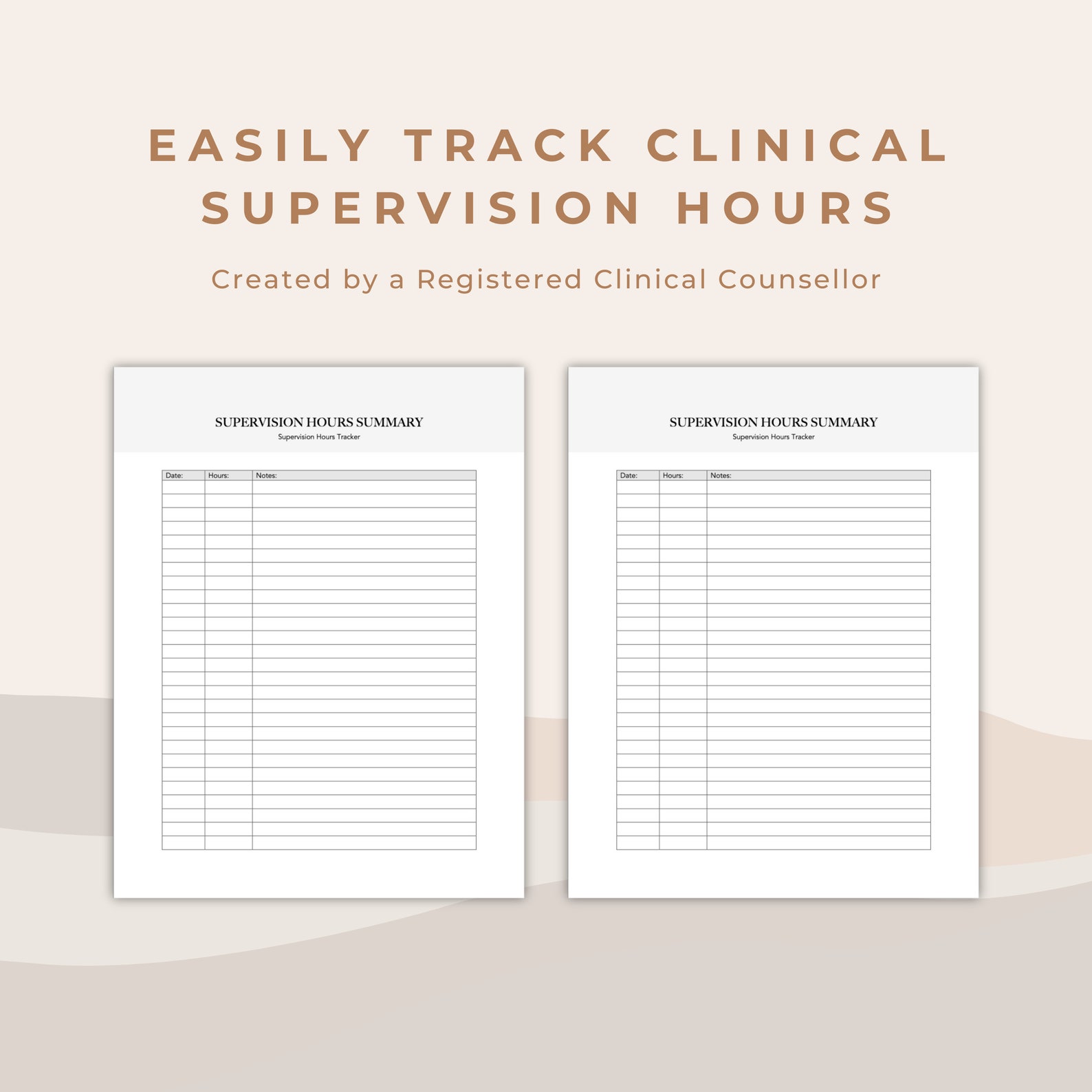 Clinical Supervision Template Bundle: Supervision Plan, Notes, Forms ...