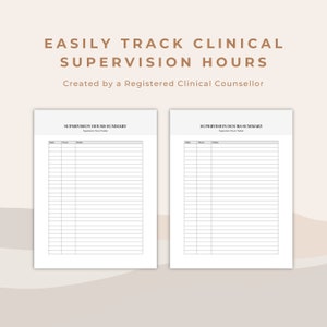 Clinical Supervision Template Bundle: Supervision Plan, Notes, Forms ...