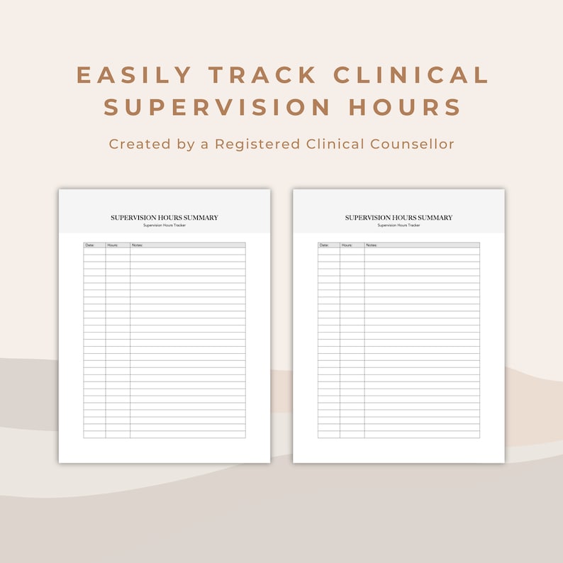 Clinical Supervision Template Bundle: Supervision Plan, Notes, Forms ...