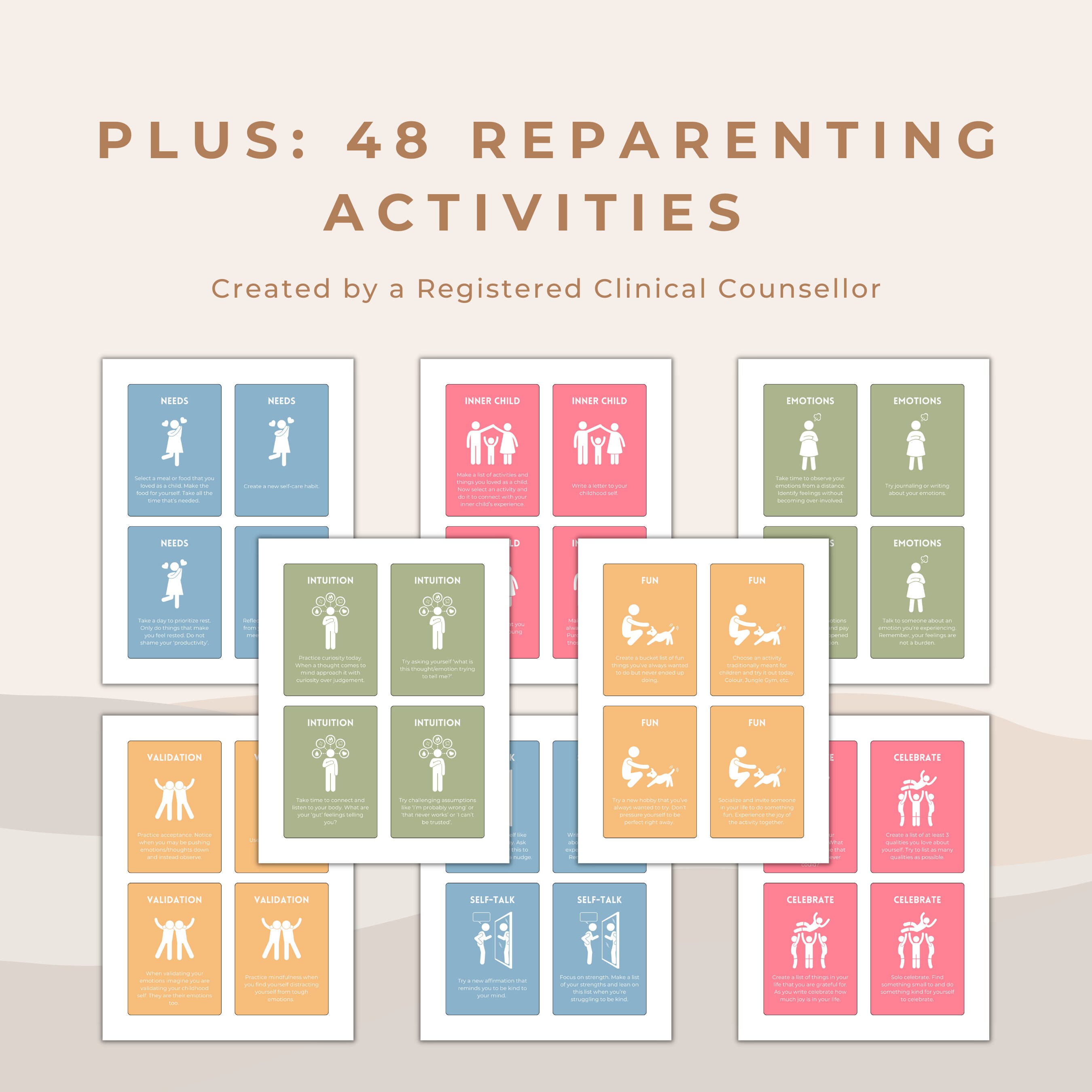 Reparenting Activity Cards: Inner Child Healing (PDF) - Etsy