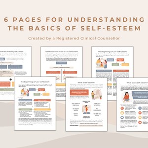 Self Esteem Education Bundle for Teaching Healthy Self-esteem Skills ...