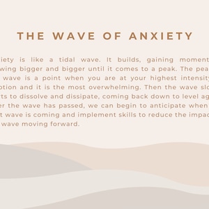 The Wave of Anxiety Education Tool and Worksheets Bundle | Emotional ...