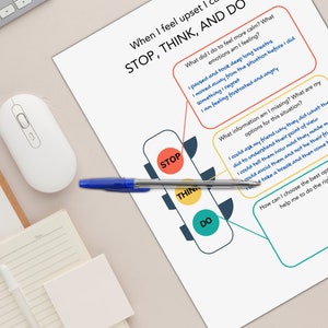 Stop, Think, Do Worksheets: Problem Solving & Emotional Regulation (PDF ...