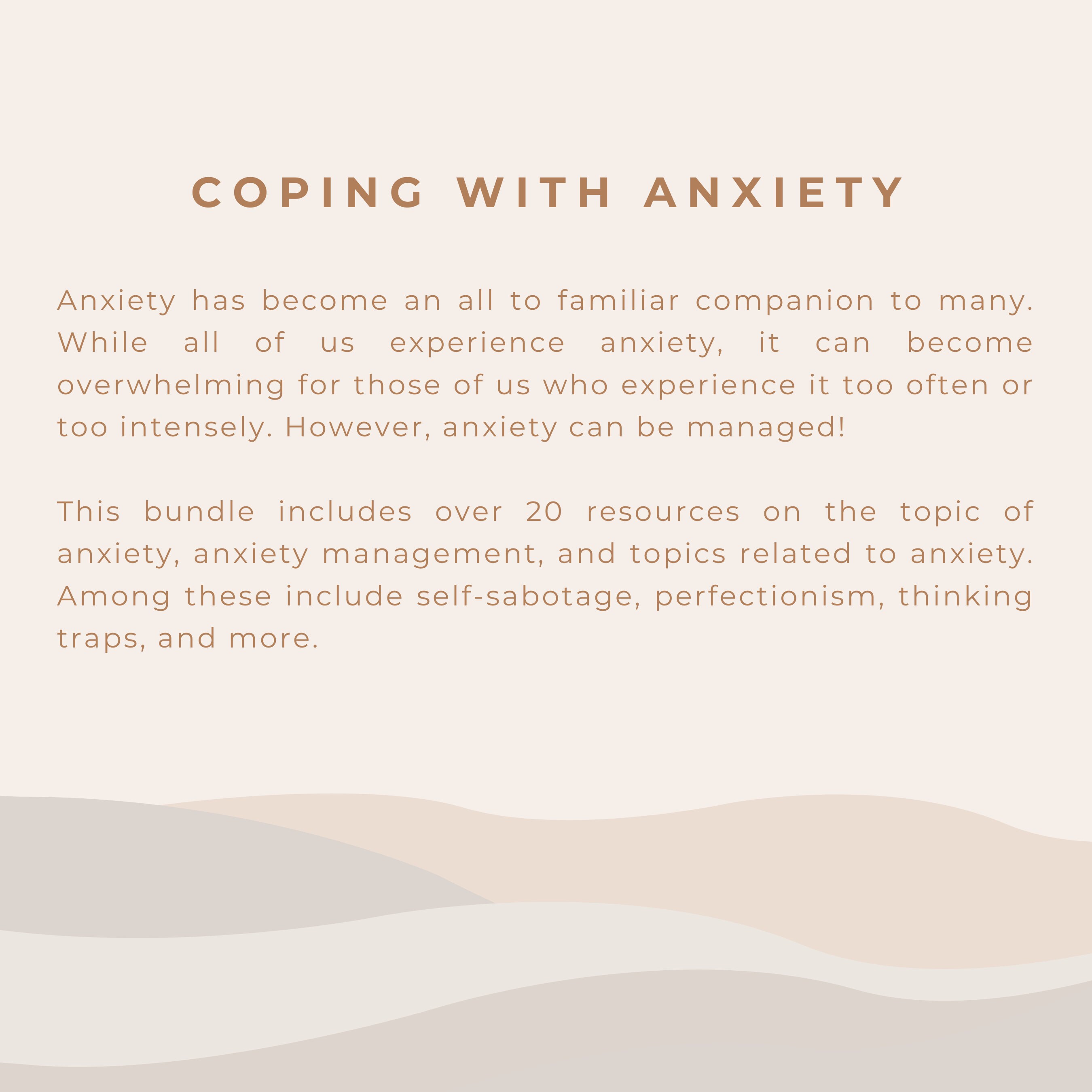 Anxiety Therapy Mega Bundle: Psychoeducation, Exercises, and Activities ...