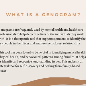 Genogram Toolkit: Family Therapy & Counselling Resource (PDF) - Etsy