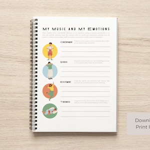 Music Therapy Playlist Activity: Coping With Emotions (PDF) - Etsy