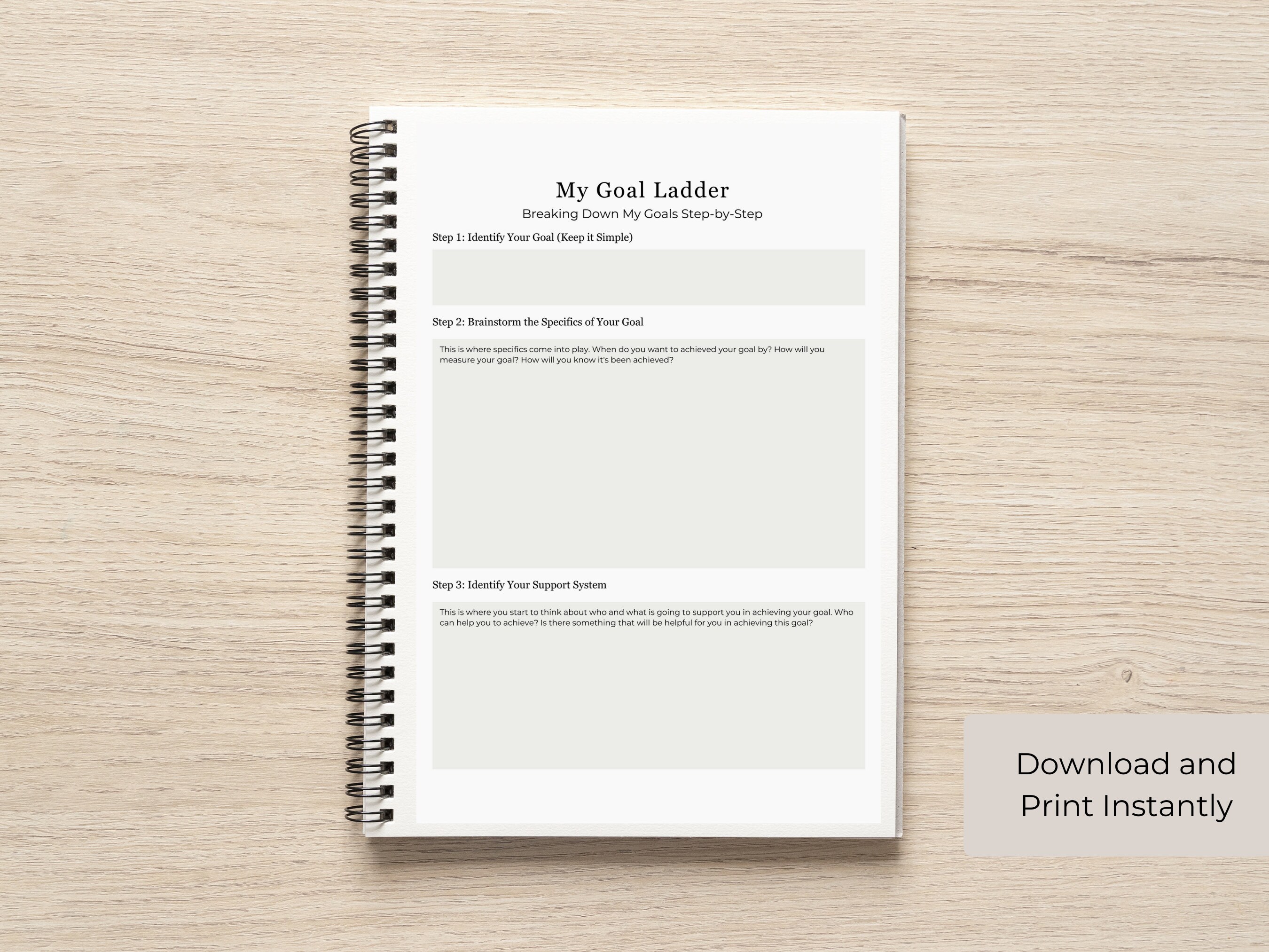 Goal Ladder Worksheet: Therapeutic Goal-setting (PDF) - Etsy