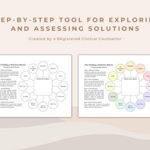 Problem Solving Matrix: Therapeutic Tool for Finding Solutions to Life ...